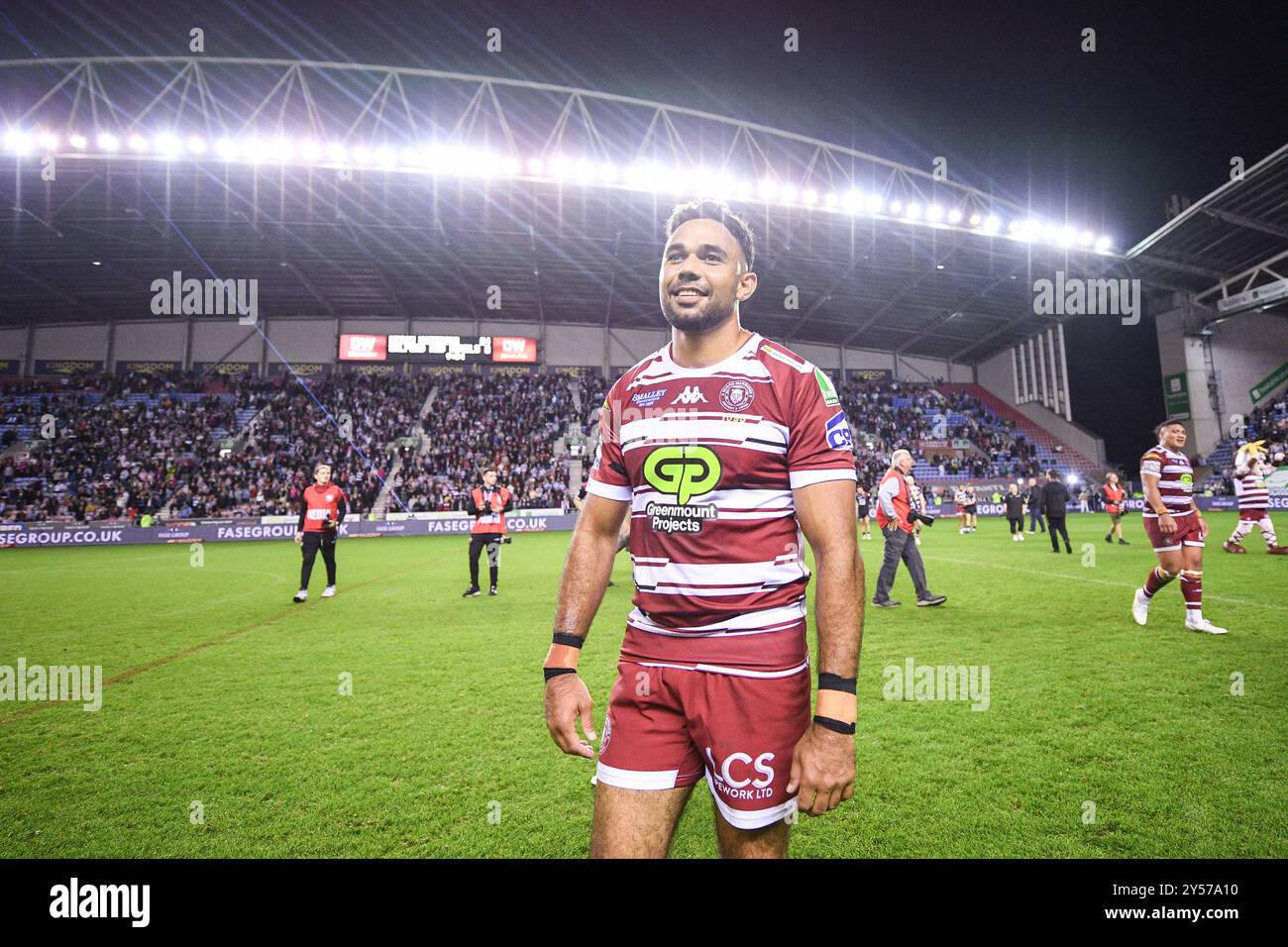 Wigan, England. 19th September 2024 - Bevan French of Wigan Warriors ...