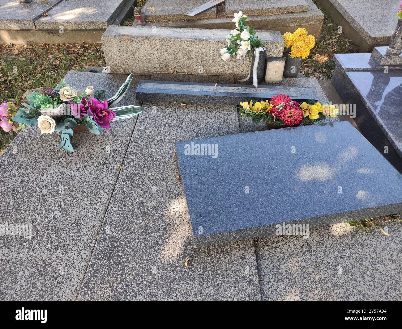Jewish cemetery vandalized, headstones damaged Stock Photo - Alamy Jewish cemetery vandalized, headstones damaged Stock Photo - Alamy