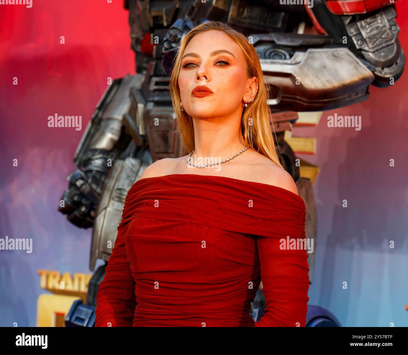 Scarlett Johansson attends the Transformers One European Premiere at ...