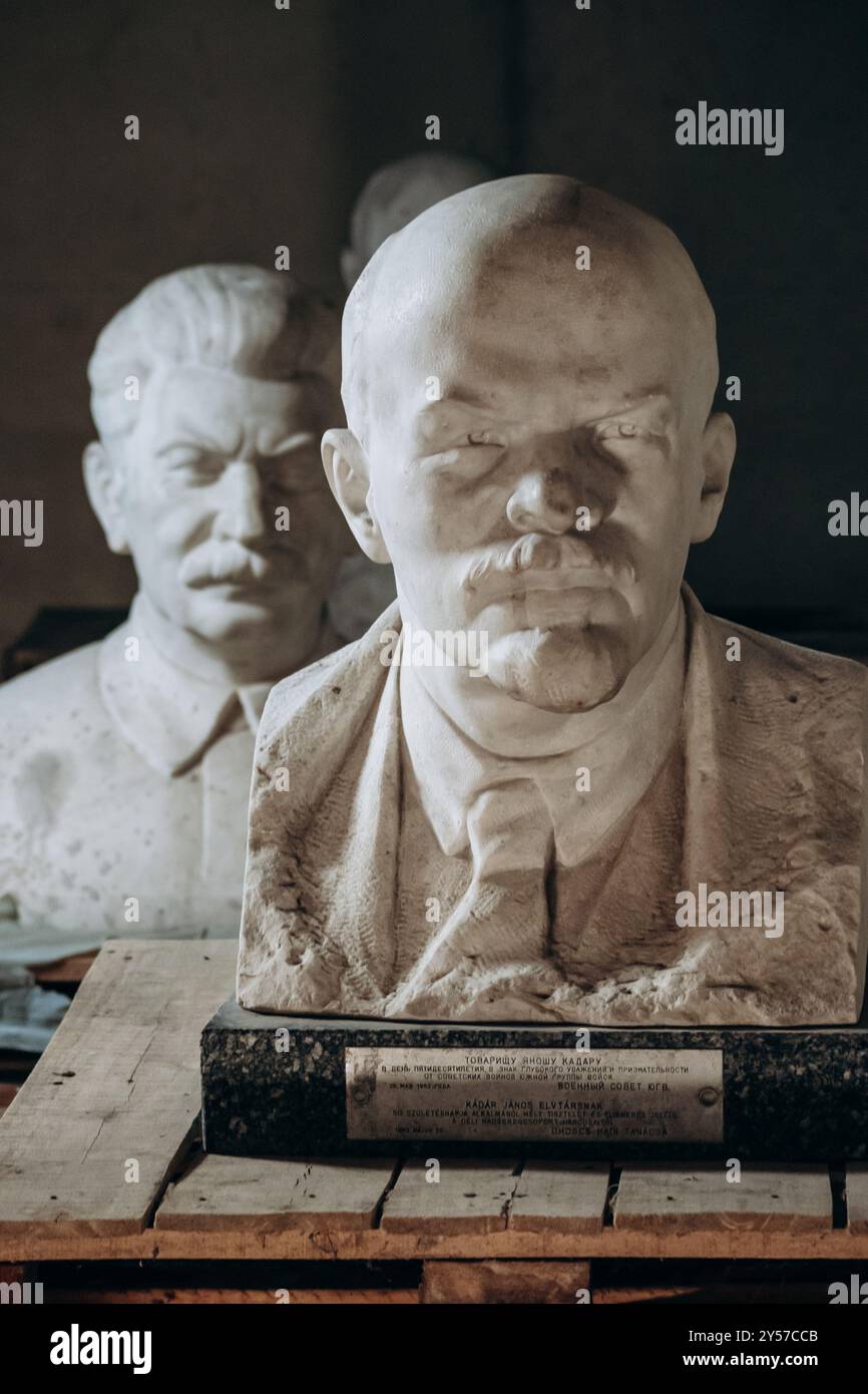 Budapest, Hungary - August 10, 2024: Bust of Lenin and Stalin in ...