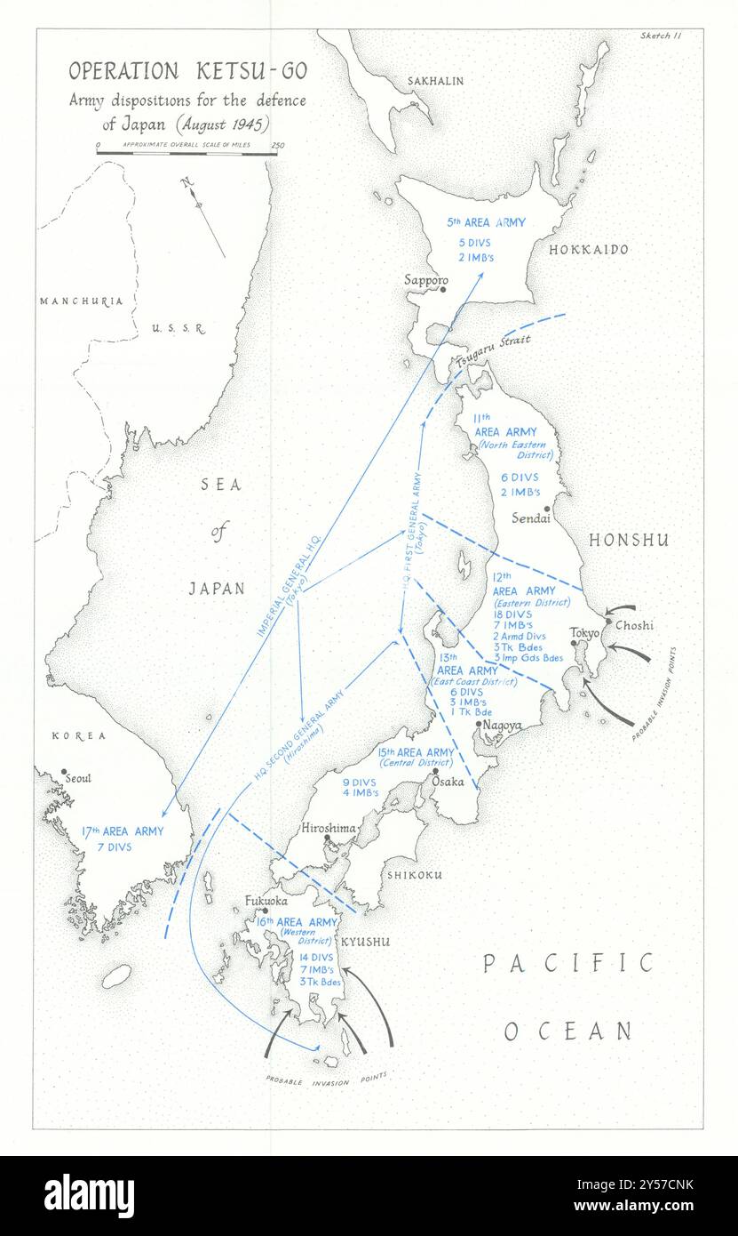 Operation Ketsu-Go: Defence of Japan, August 1945. World War Two 1969 ...