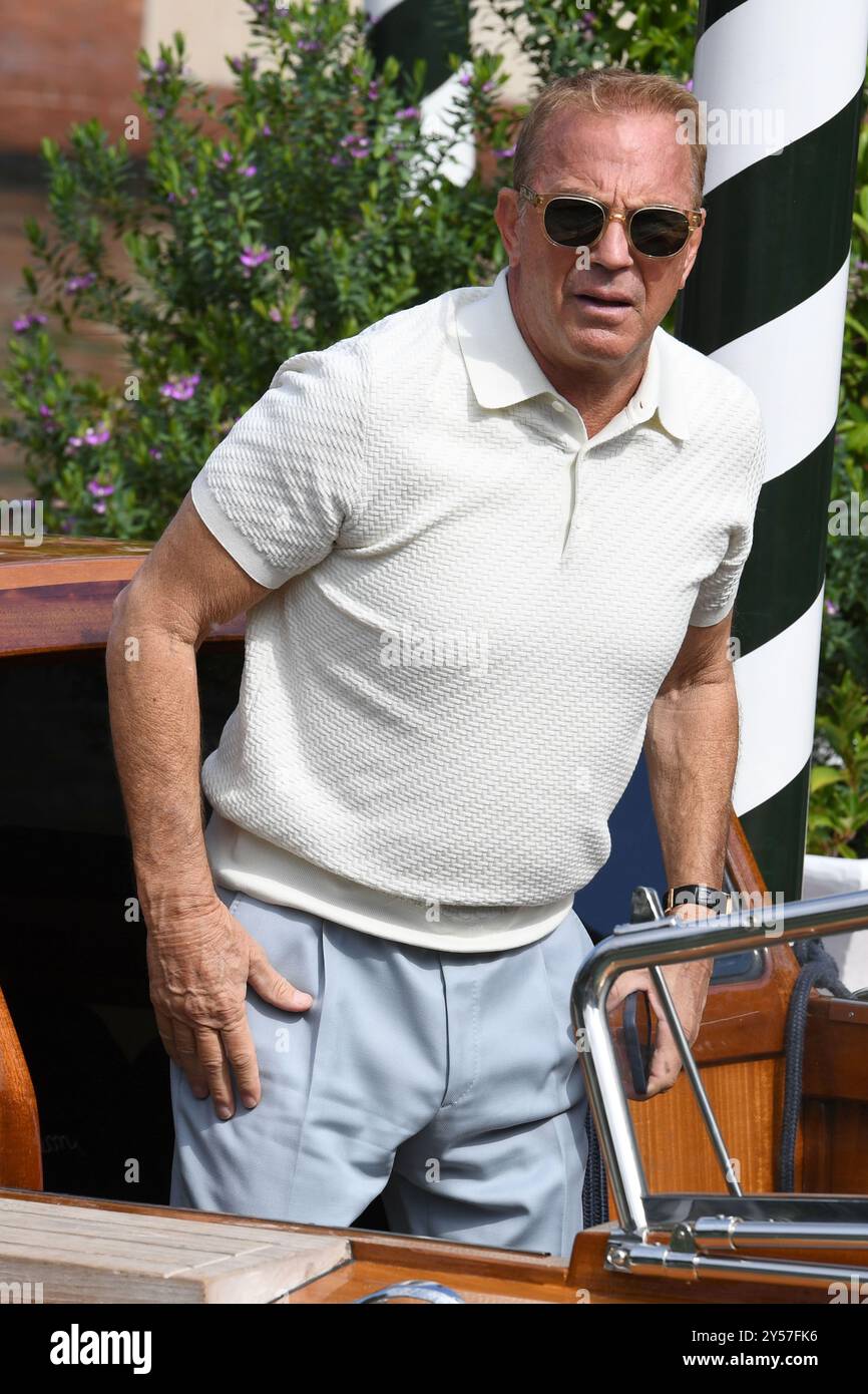 VENICE, ITALY - SEPTEMBER 7: Kevin Costner and his son Cayden Wyatt ...