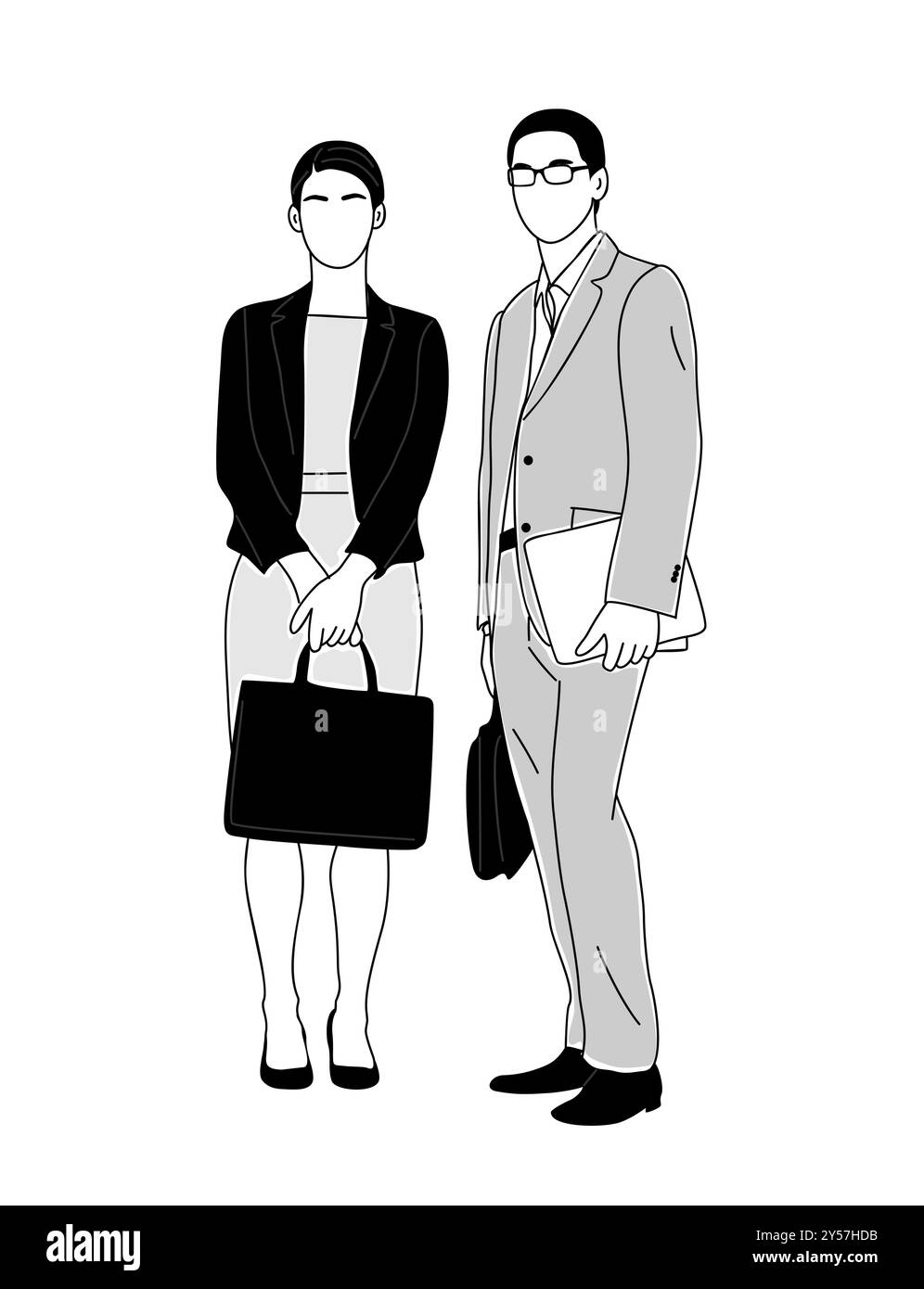 Outline drawing group women Cut Out Stock Images & Pictures - Alamy