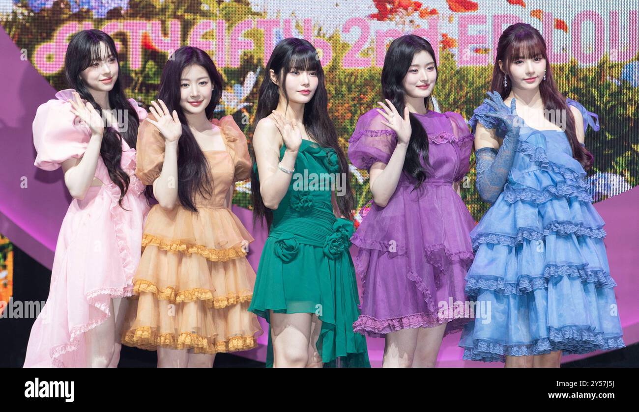 20 Sep 2024 - Seoul, South Korea : (L to R) Chanelle, Yewon, Keena ...