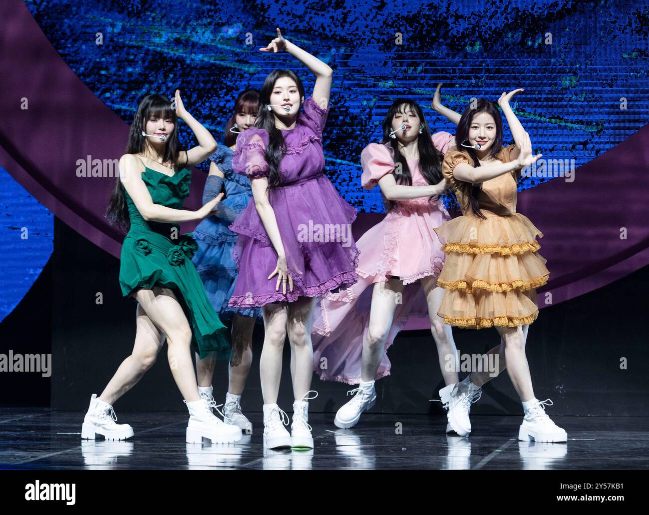 20 Sep 2024 - Seoul, South Korea : (L to R) Chanelle, Yewon, Keena ...