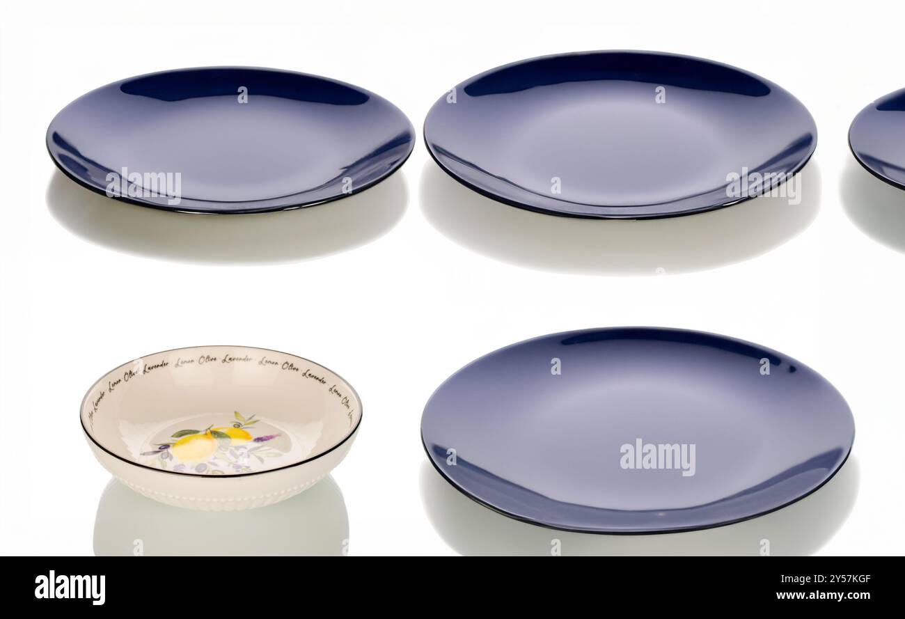 Kitchenware on table in Cut Out Stock Images & Pictures - Alamy