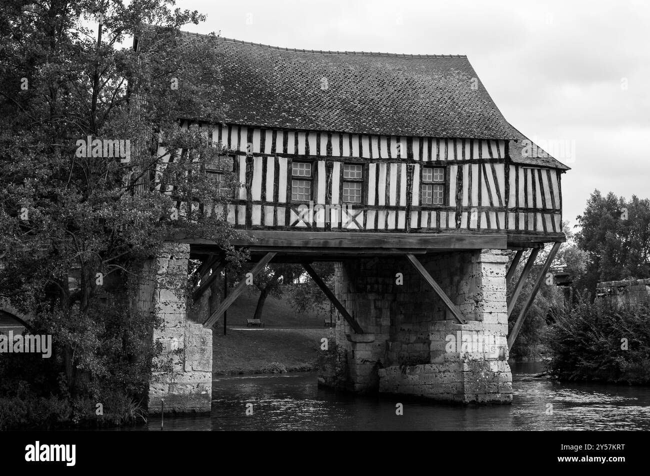 Vernon old mill Black and White Stock Photos & Images - Alamy