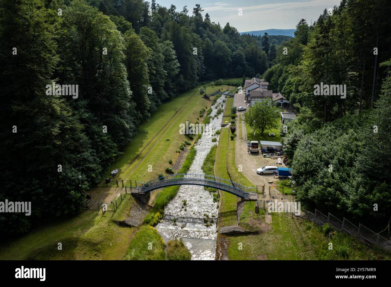 Miedzygorze, Poland - June 19, 2024: View to western side from a stone ...