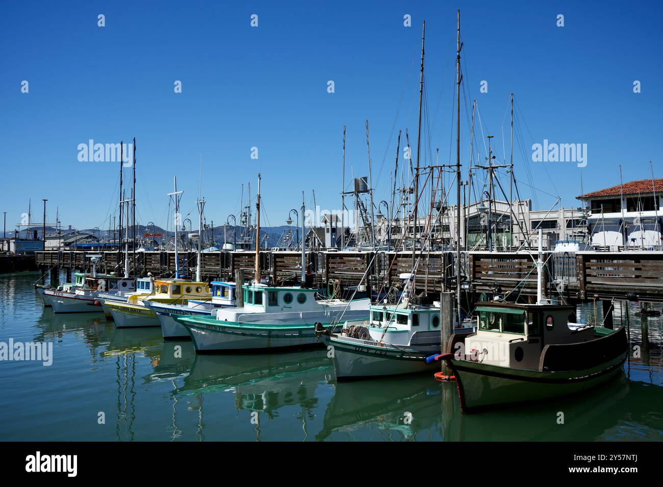 Fishermans wharf sail under hi-res stock photography and images - Alamy