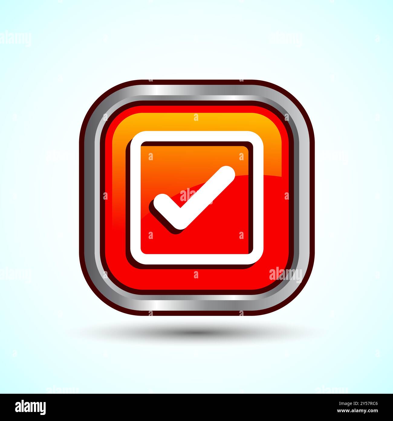 Check Mark Icon Button Set Design Illustration Tick Symbol Stock Vector ...