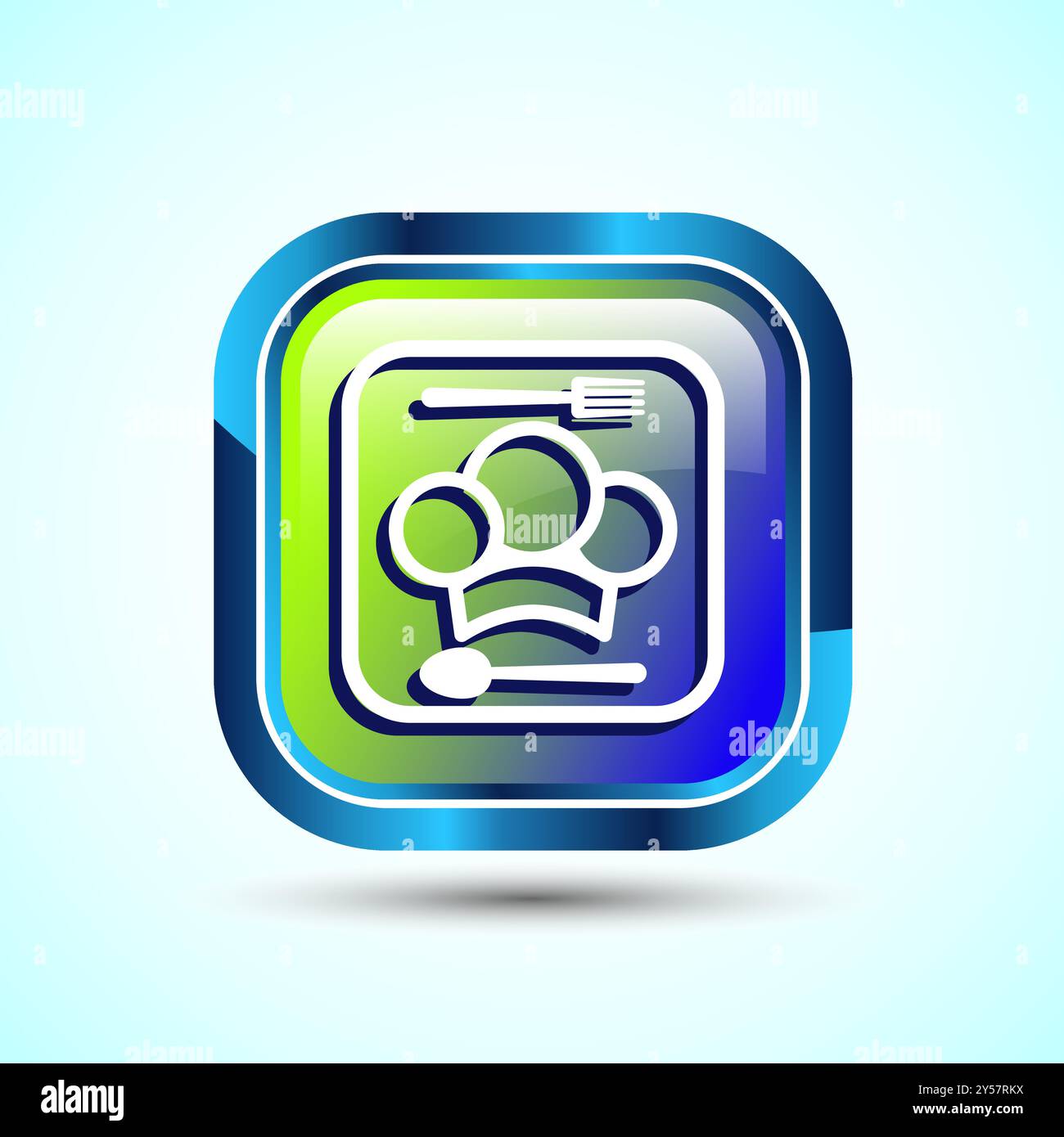Chef Icon Button Design Illustration, Restaurant, Cooking Icon Stock ...