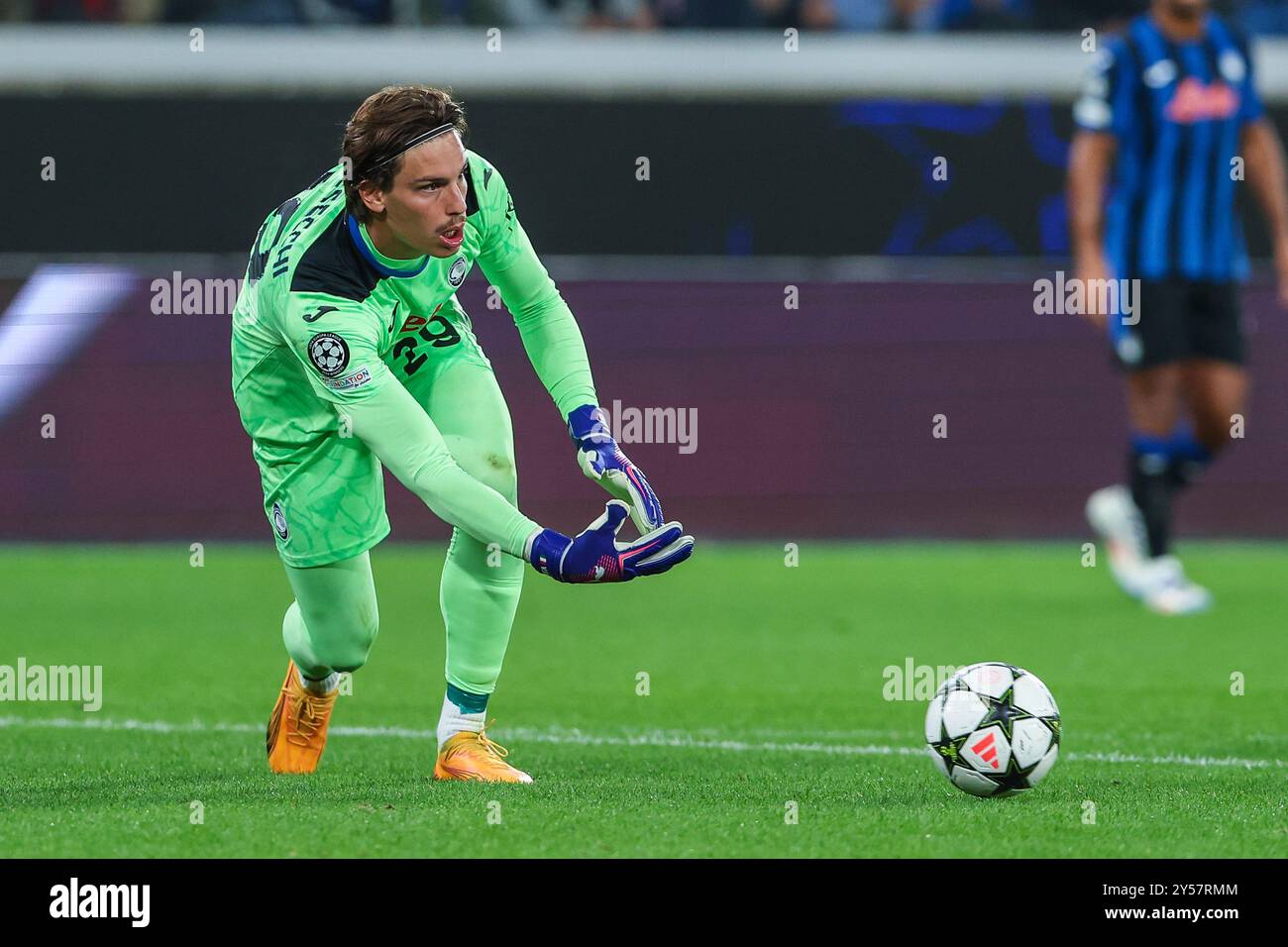 Marco Carnesecchi of Atalanta BC seen in action during UEFA Champions ...