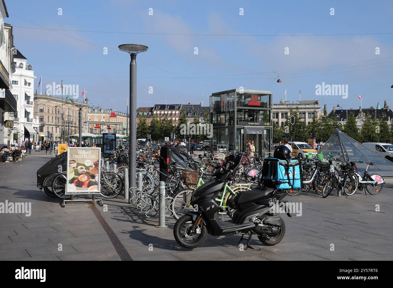 Copenhagen/ Denmark/20 2024/ view of kongen nytorv kings grand square ...