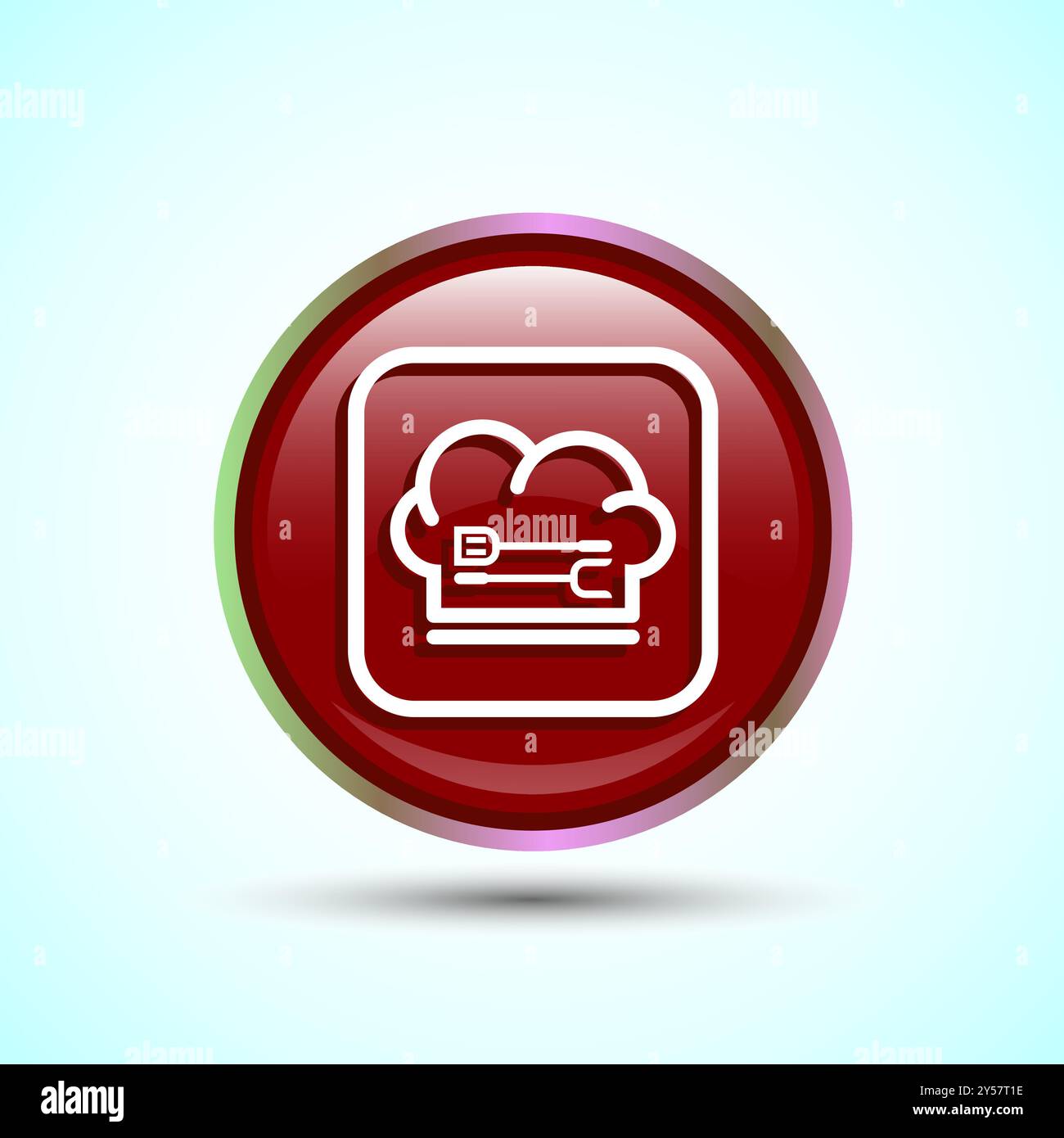 Chef Icon Button Design Illustration, Restaurant, Cooking Icon Stock ...