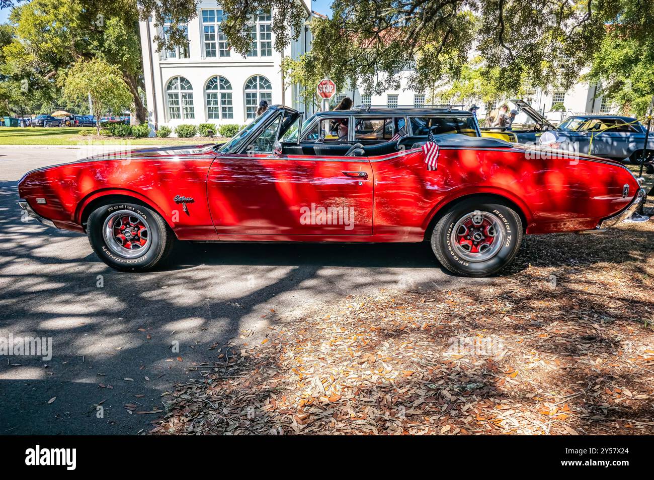 Gulfport, MS - October 02, 2023: High perspective side view of a 1968 ...