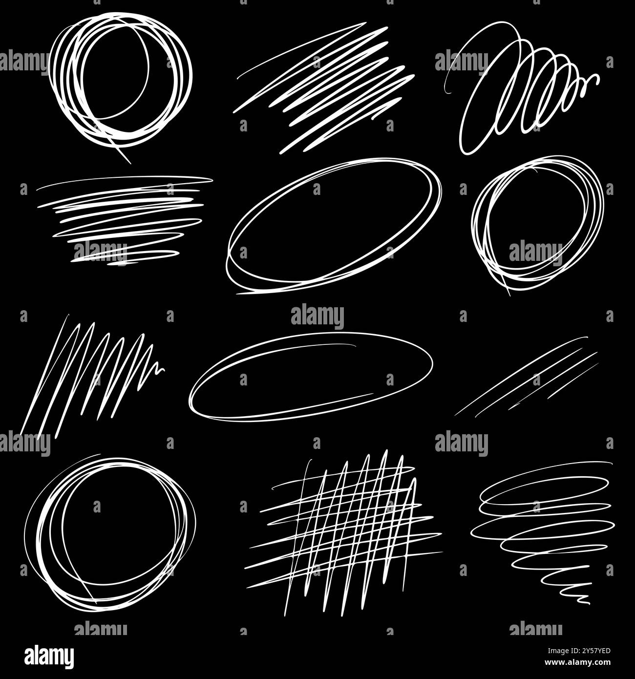 Hand drawn doodle pencil scratch mark. Brush line, pencil stroke. Brush ...