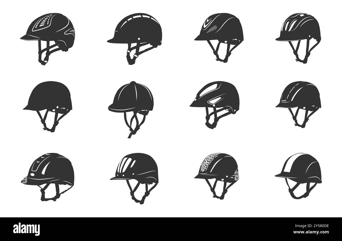 Horse riding helmet silhouette, Riding helmet, Horse riding helmet ...
