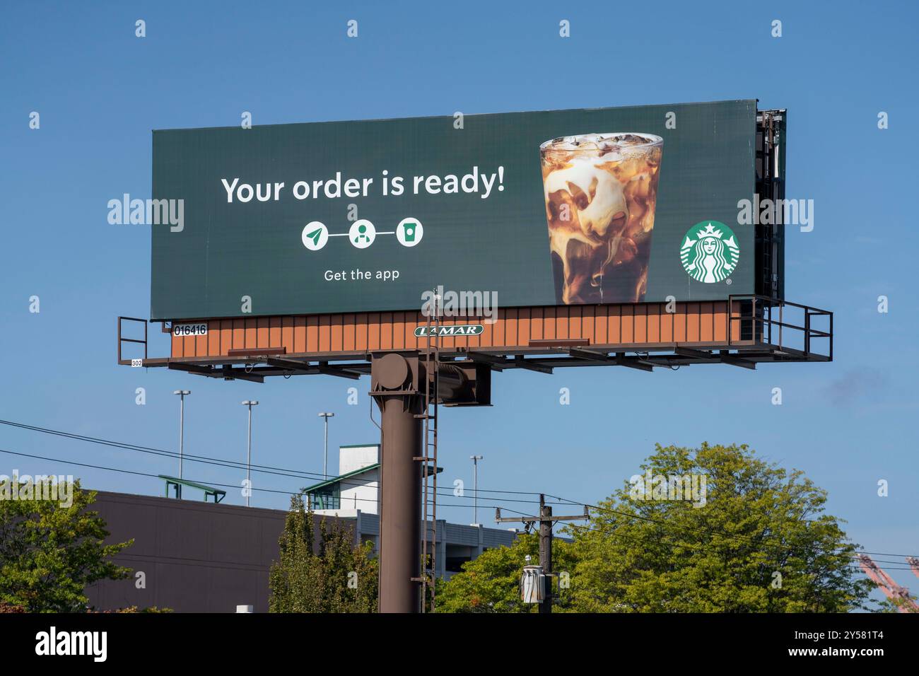 September 19, 2024, Seattle, Washington, USA: A billboard featuring an ...