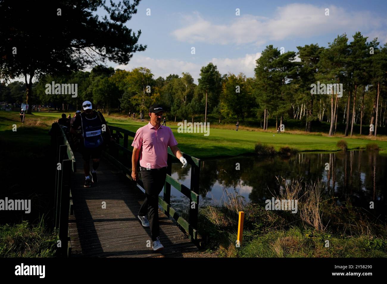 England's Justin Rose walks on to the 8th during day two of the 2024 ...