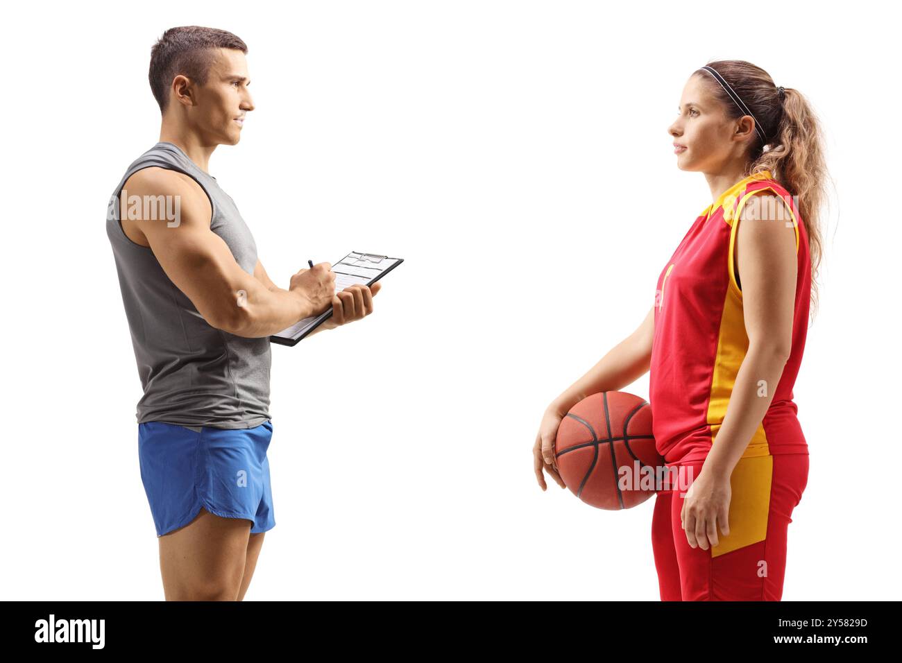 Male basketball coach standing Cut Out Stock Images & Pictures - Alamy
