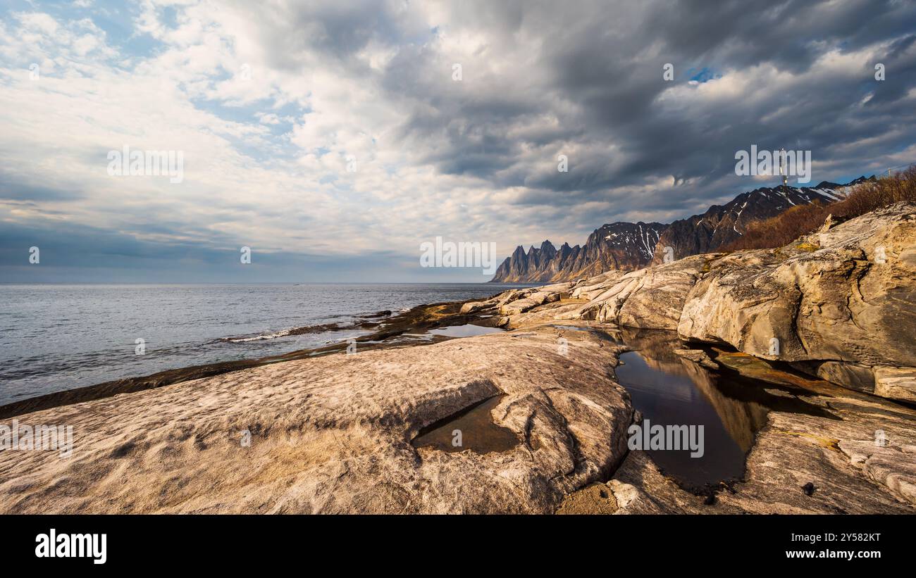 nature sceneries taken fron Tungeneset rest area with the view of ...