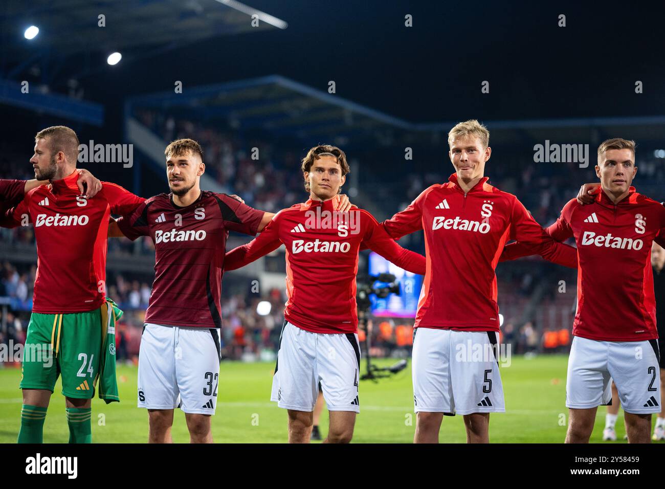 PRAGUE, CZECH REPUBLIC - SEPTEMBER 18: Vojtech Vorel, Matej Rynes ...