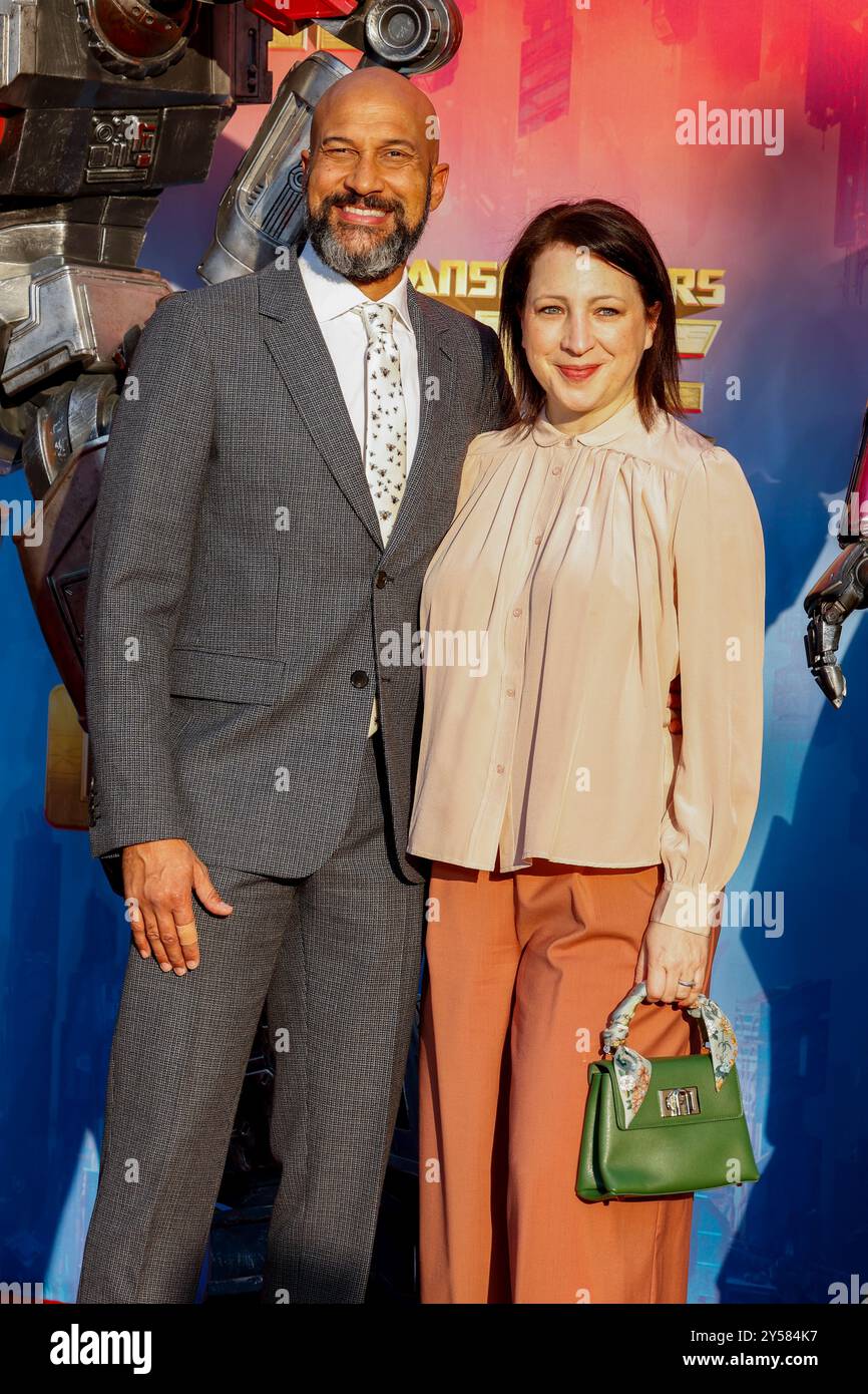 Keegan-Michael Key and Elle Key attend the Transformers One European ...