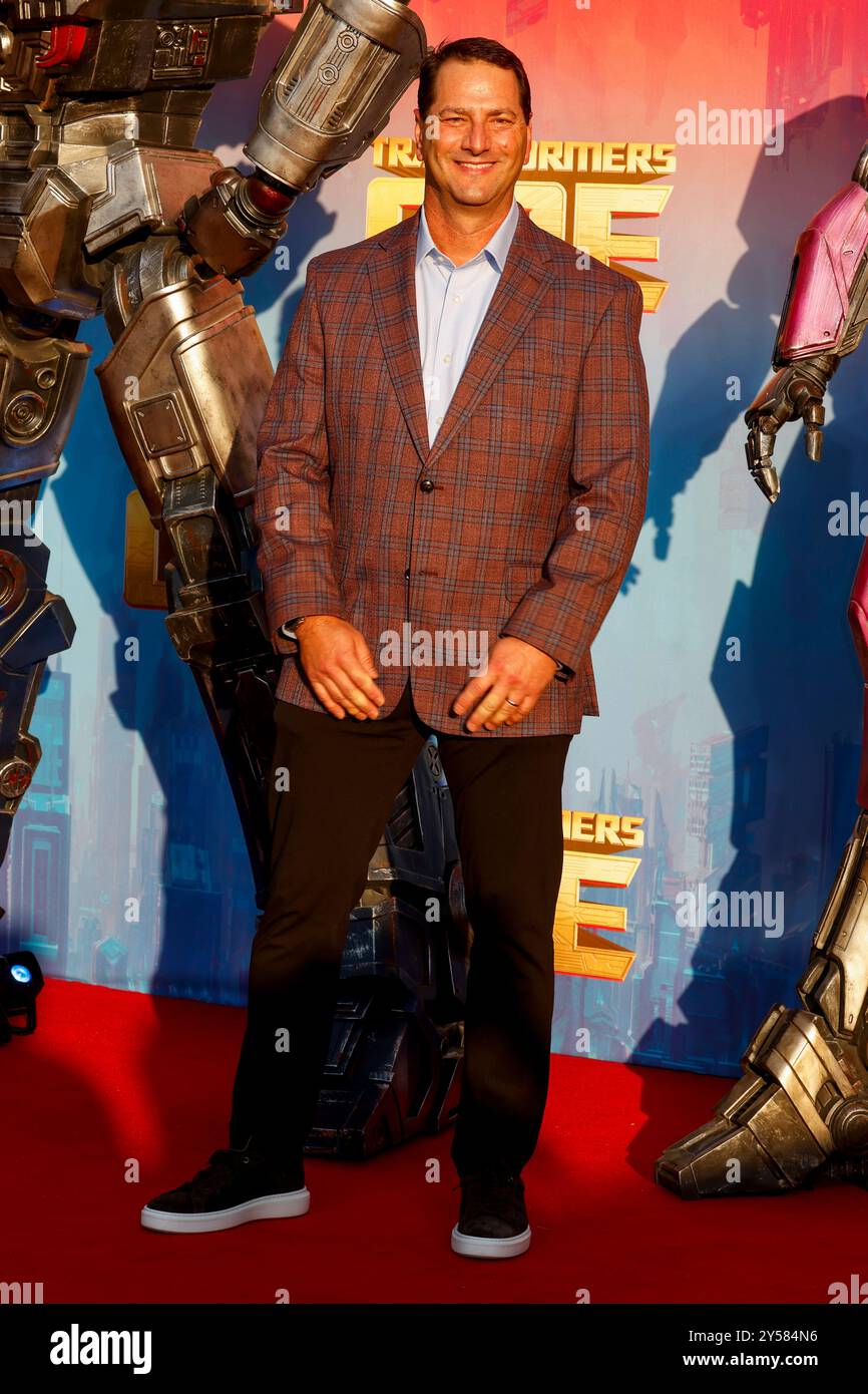 Aaron Dem attends the Transformers One European Premiere at Cineworld ...