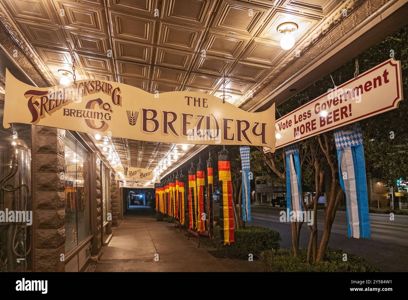 Texas, Fredericksburg, Brewery sign Stock Photo - Alamy