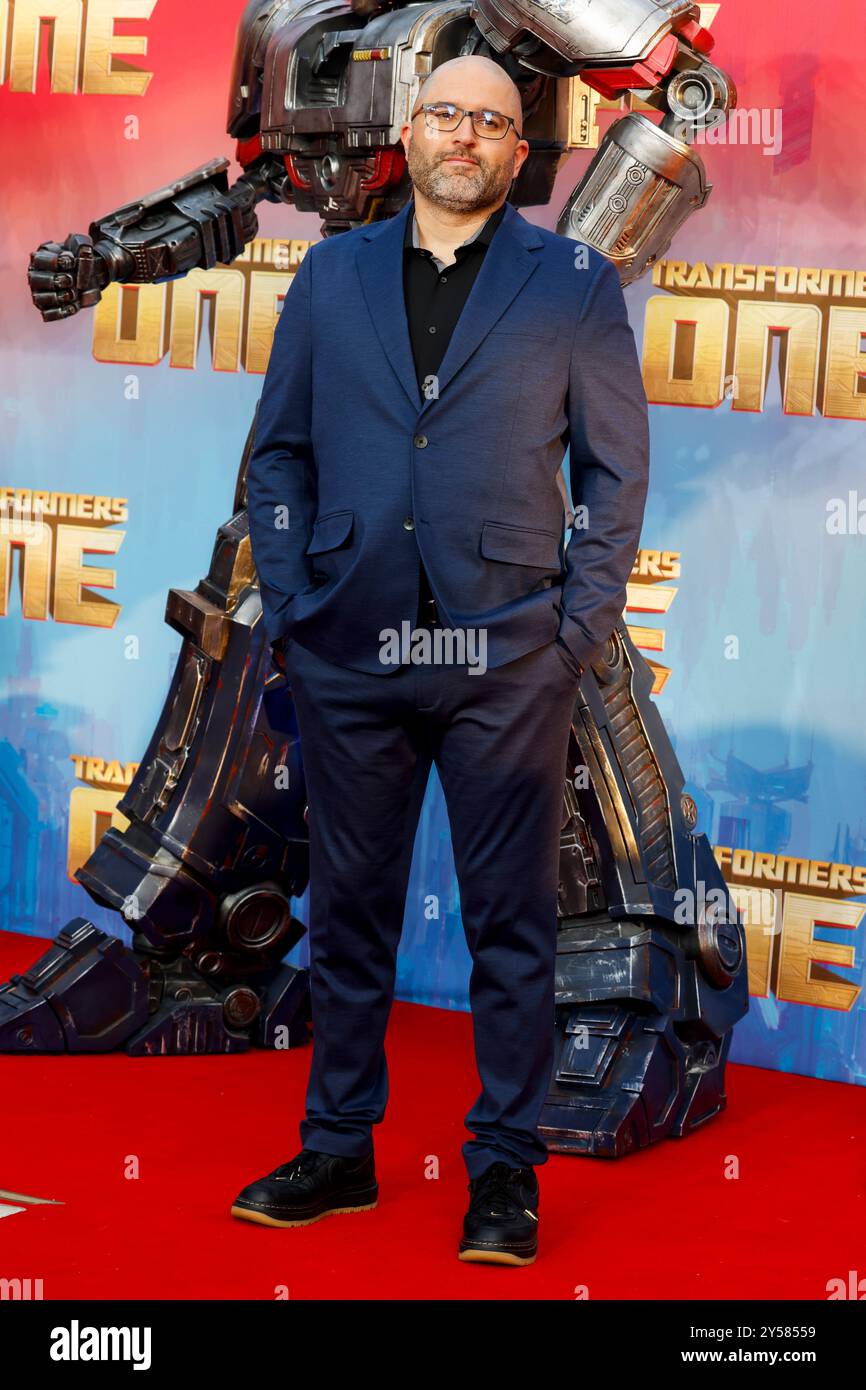 Josh Cooley attends the Transformers One European Premiere at Cineworld ...