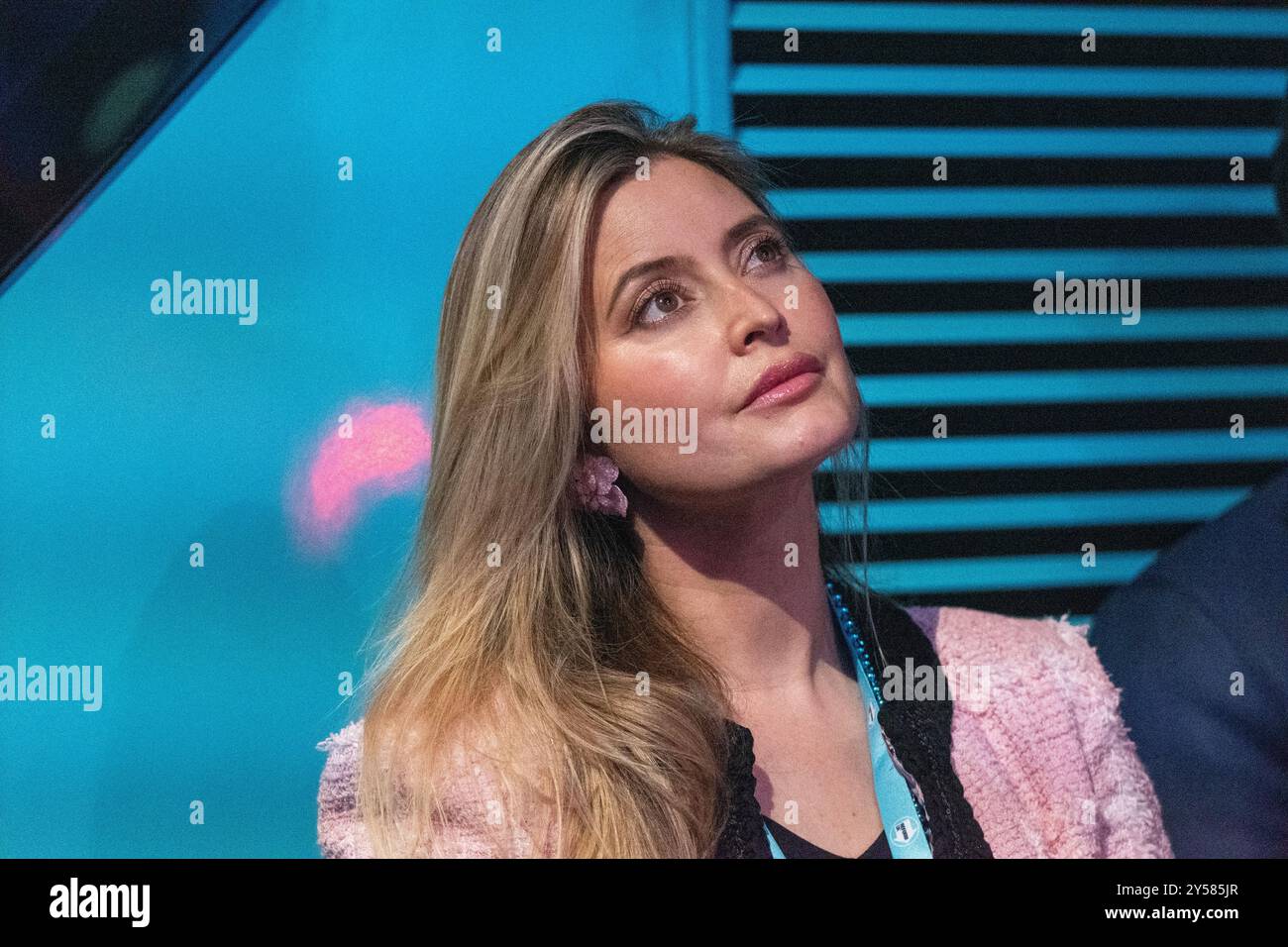 Holly Valance (Holly Rachel Candy) listens to speeches at Reform UK ...