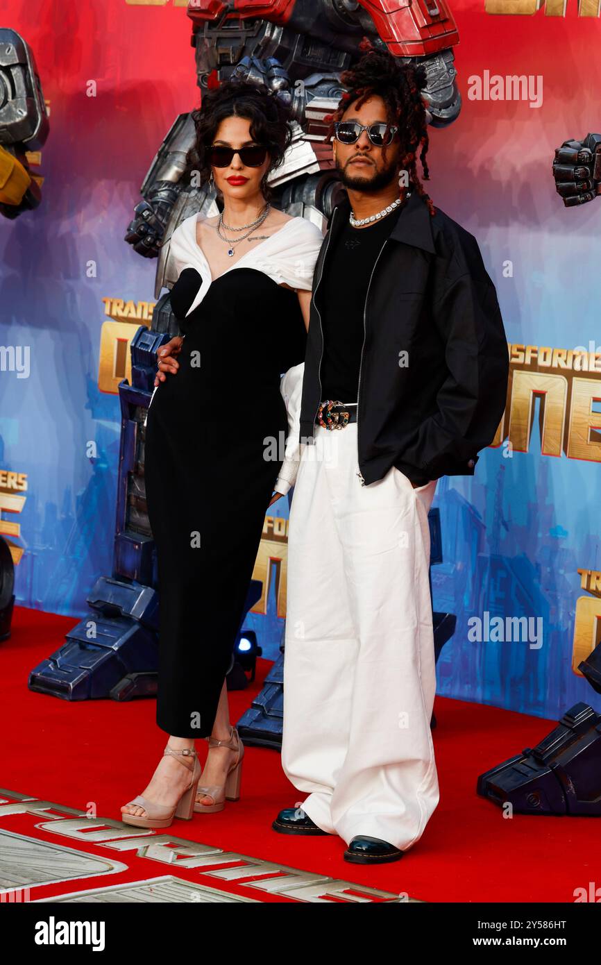 Leyla Moaser and Rich T attend the Transformers One European Premiere ...