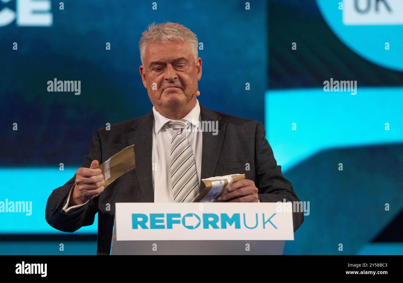 Birmingham, UK. 20th Sep, 2024. Lee Anderson MP speech where he gave a ...
