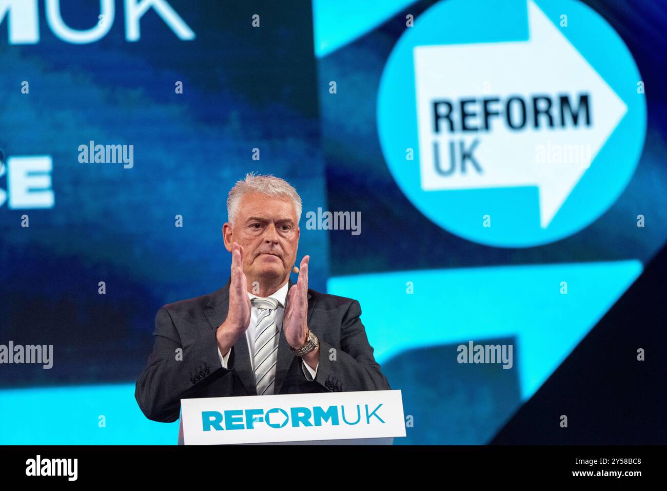 Lee Anderson MP speech where he gave a name check to comedian Jim ...