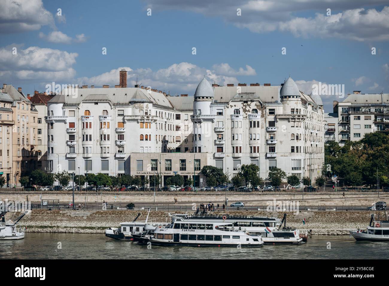 Budapest, Hungary - August 10, 2024: Beautiful buildings in the very ...