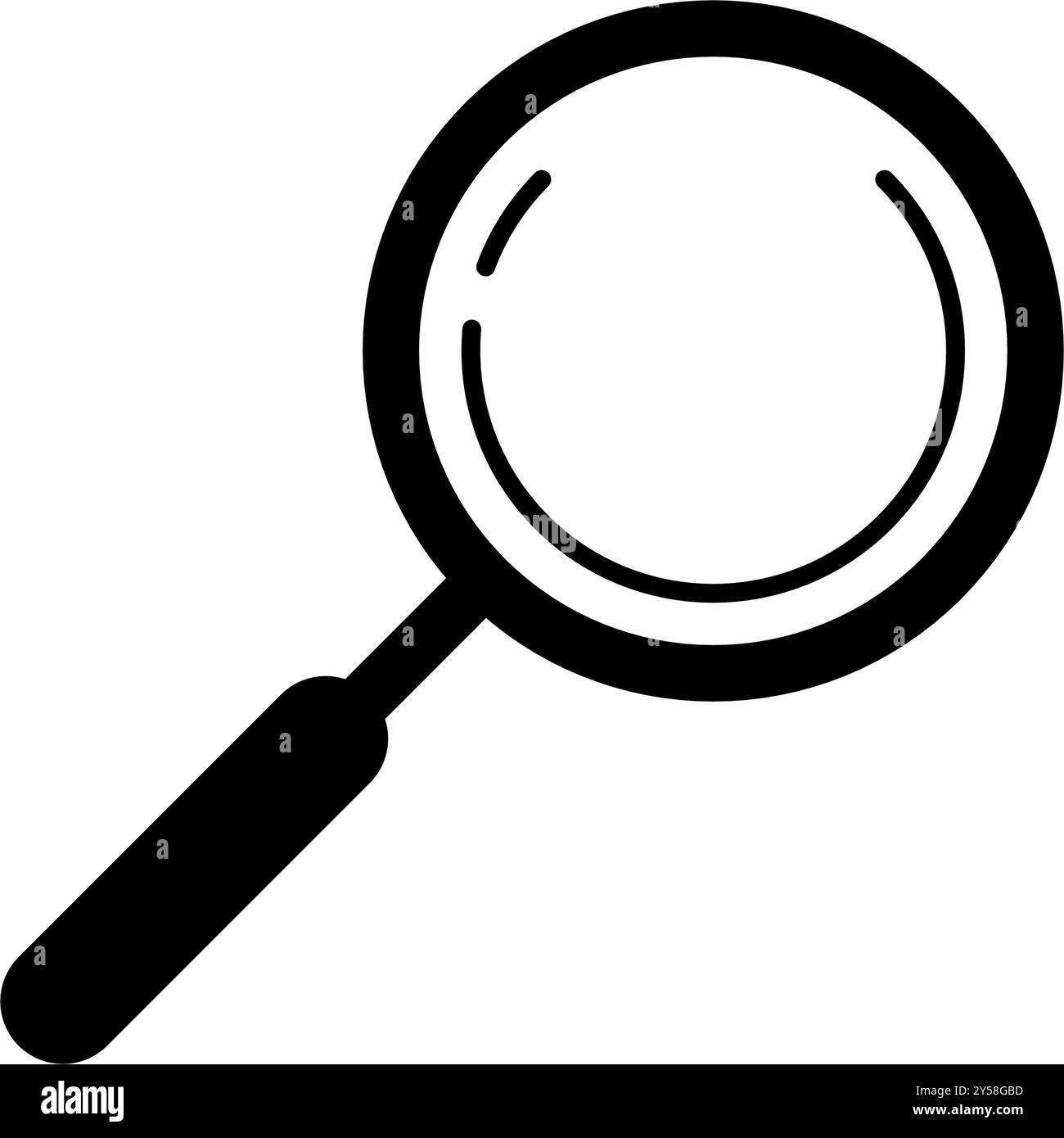 magnifying glass, search - vector icons Stock Vector Image & Art - Alamy