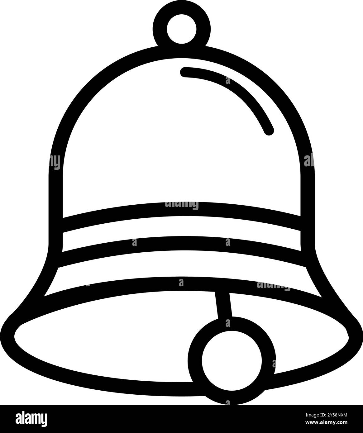Christmas bell - vector icon Stock Vector Image & Art - Alamy