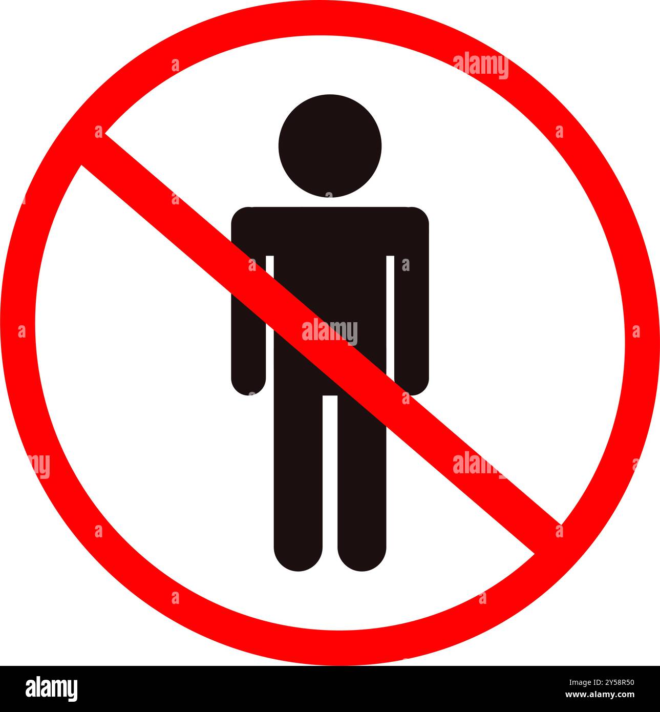 Passage prohibited sign Stock Vector Images - Alamy