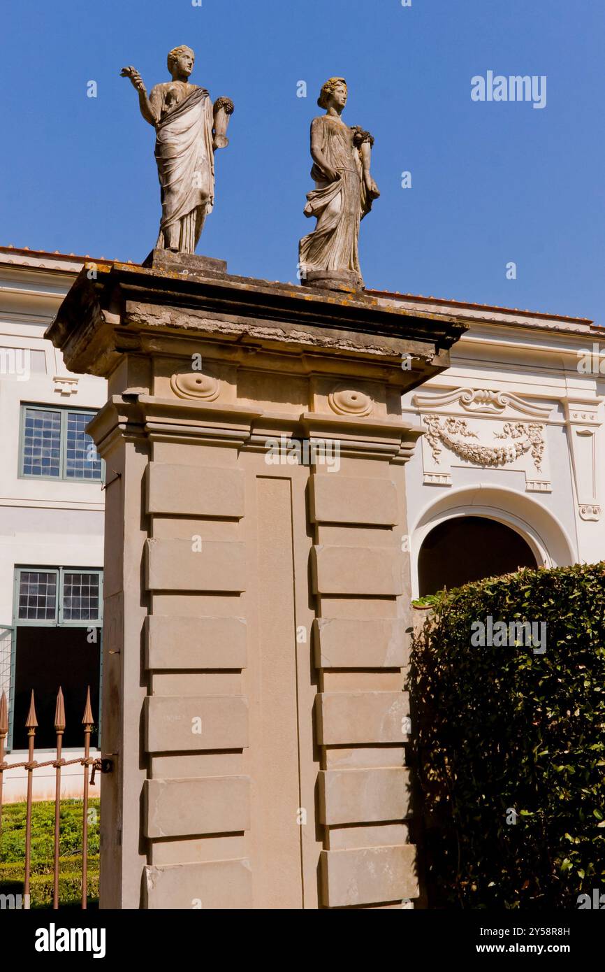 View of the Boboli Amphitheatre and Uffizi Palace. Boboli gardens ...