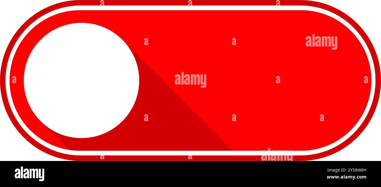 Red Off Toggle Switch Button Icon Symbol Flat Vector Illustration Stock Vector Image And Art Alamy 