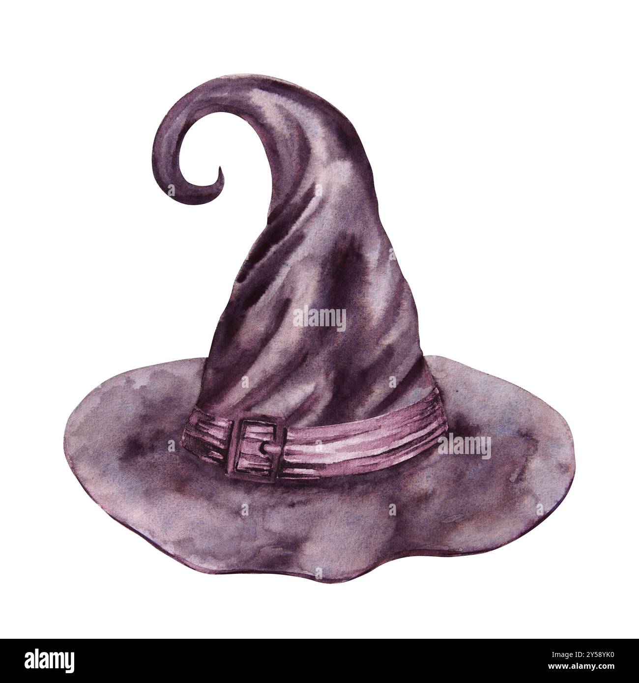 Black hat of witch, sorcerer, magician. Gothic vintage attribute of ...