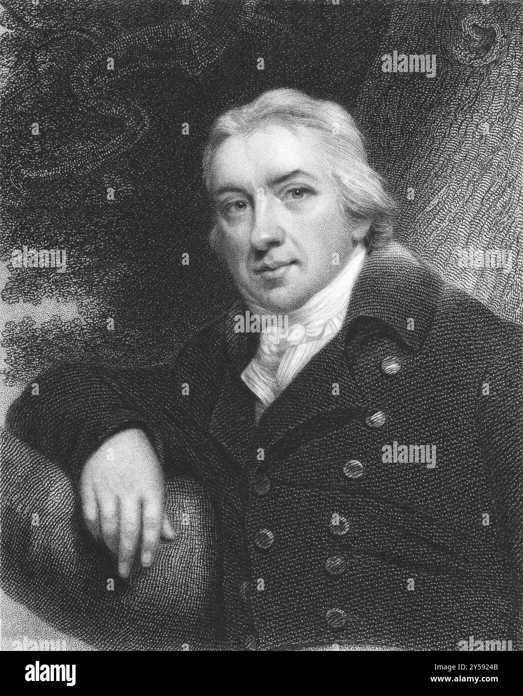 Edward Jenner (1749-1823) on engraving from the 1800s. The Father of ...