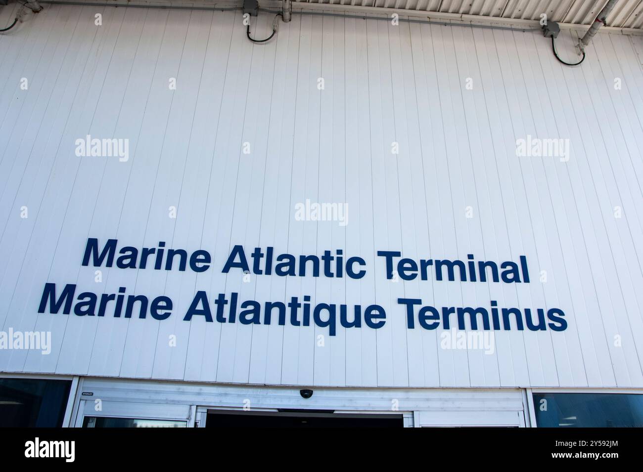 Marine Atlantic Terminal sign in Argentia, Placentia, Newfoundland ...