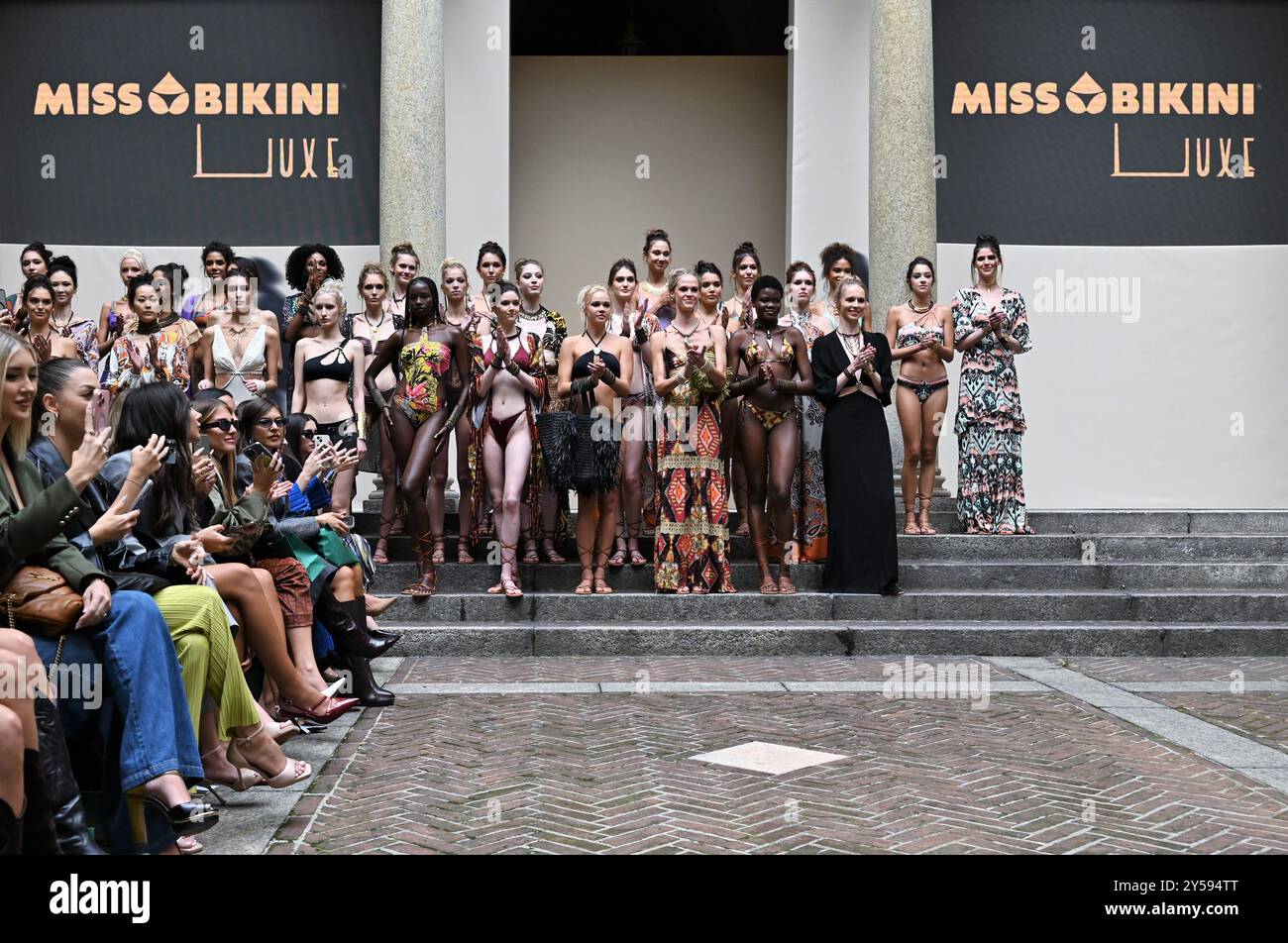 Milan Italy Miss Bikini Mfw Show Spring Summer 2025 In The Photo