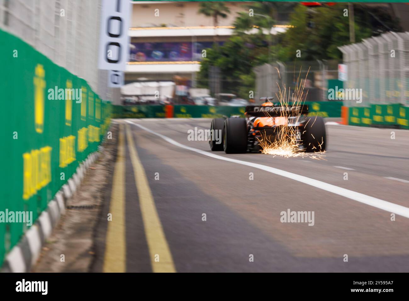 Singapore, Singapore. 20th Sep, 2024. Oscar Piastri of Australia drives ...