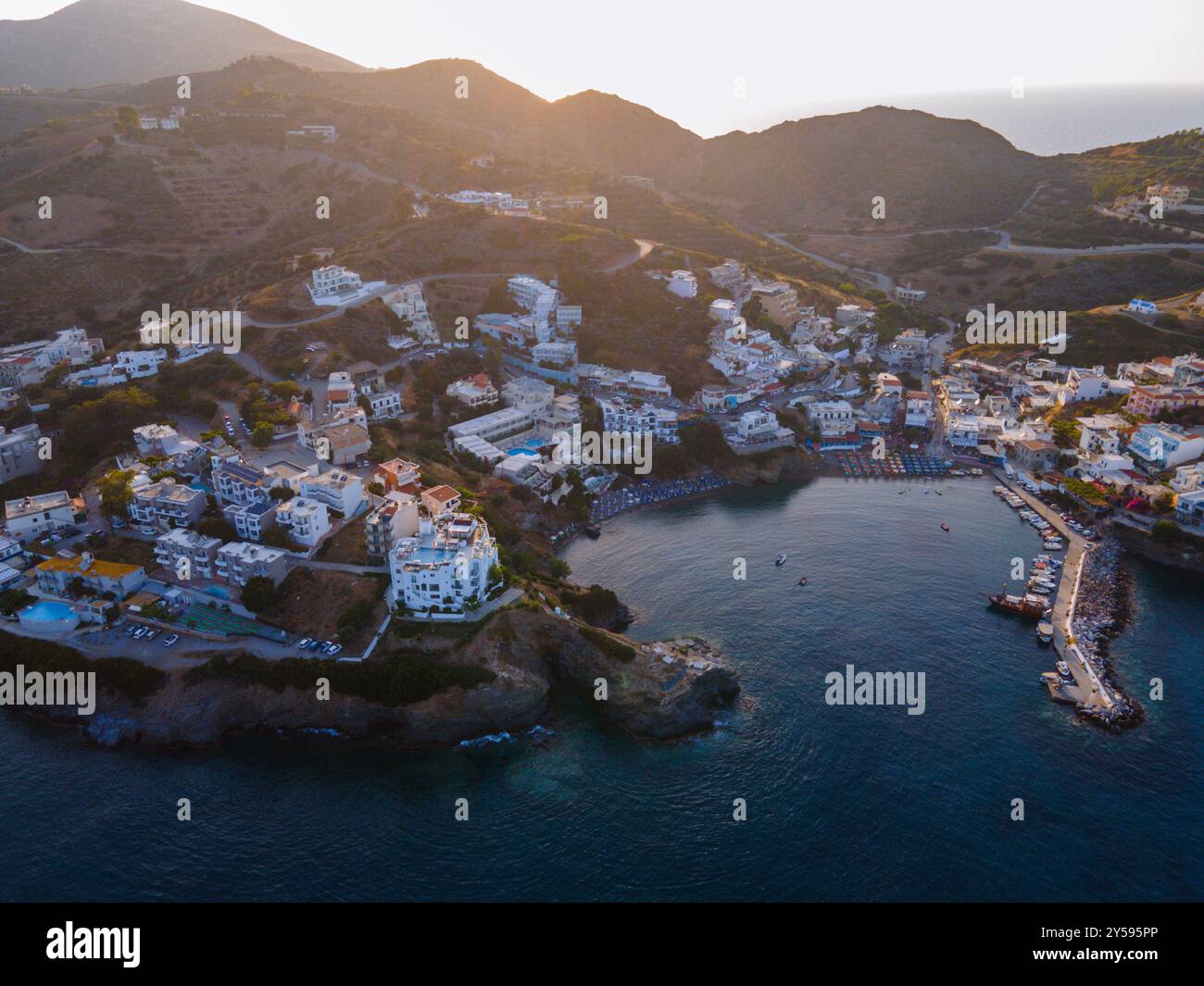 Aerial view of luxury resort in greek island Crete Stock Photo - Alamy