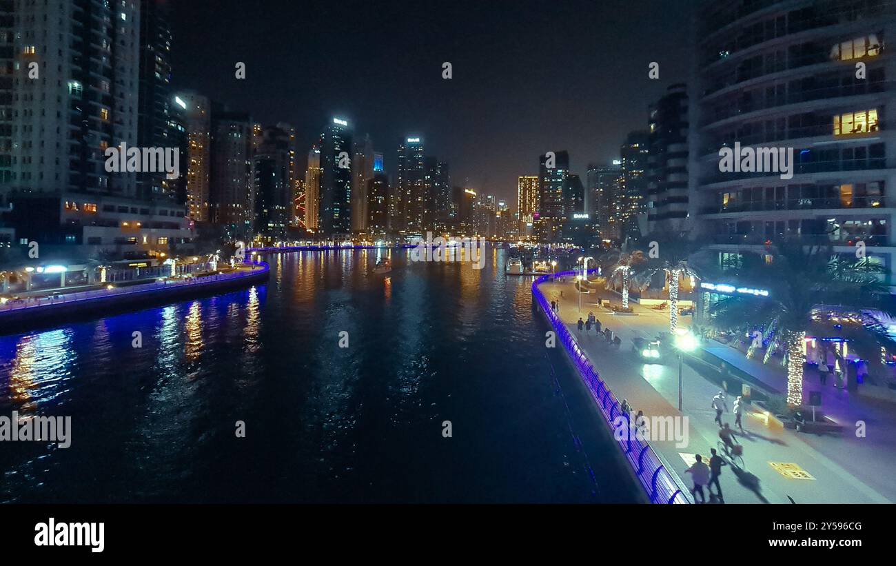 Night in Dubai, UAE Stock Photo - Alamy