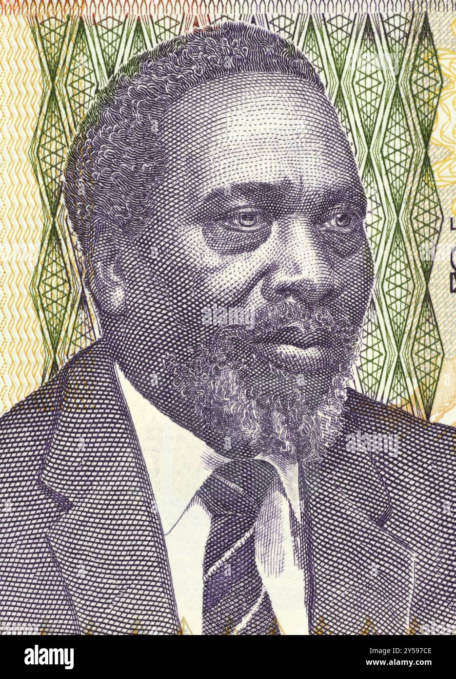 Jomo Kenyatta on 100 Shilingi 2006 Banknote from Kenya. First prime ...