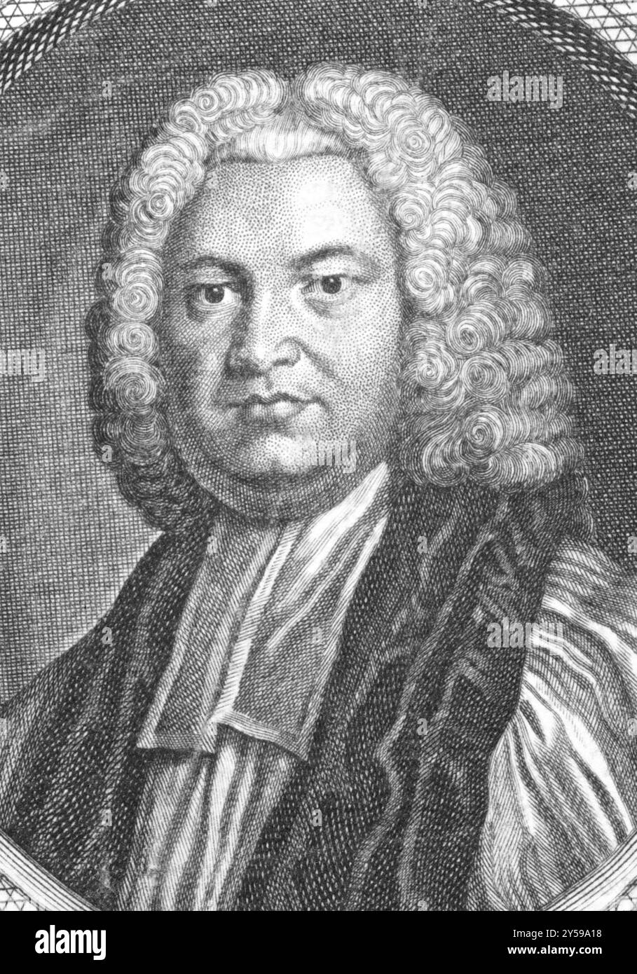 Thomas Secker (1693-1768) on engraving from the 1700s. Archbishop of ...