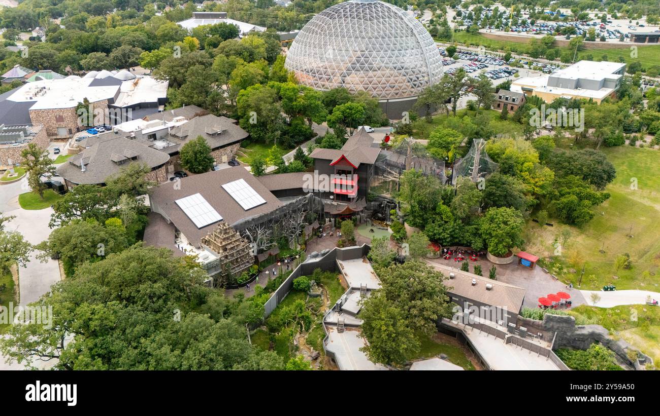 Aerial photograph of the Henry Doorly Zoo, one of the best zoo's in the ...